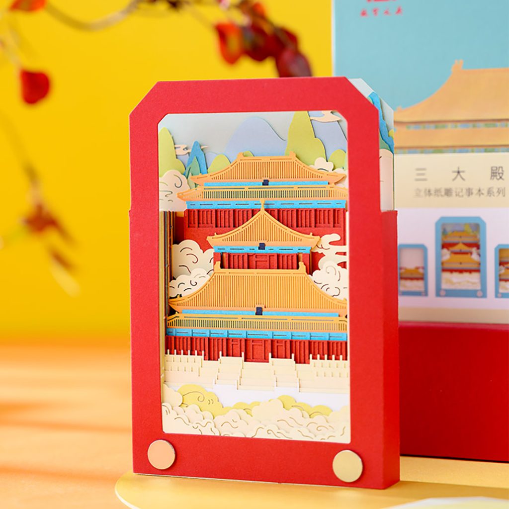 The Palace Museum Stationery 3D Papercut Memo Note Pads,Forbidden City ...